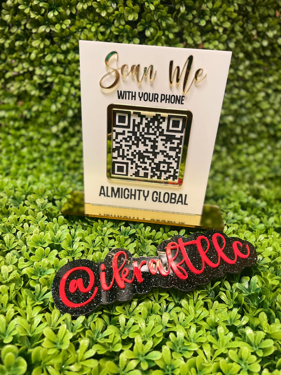 Engraved Scan Me Sign – IKRAFT LLC